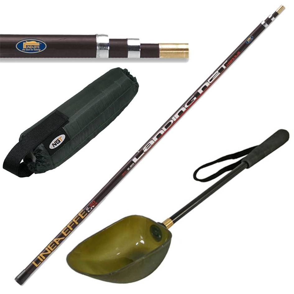 4.2m Baiting Spoon and Handle Boilies Bait Carp Fishing Tackle With Net ...