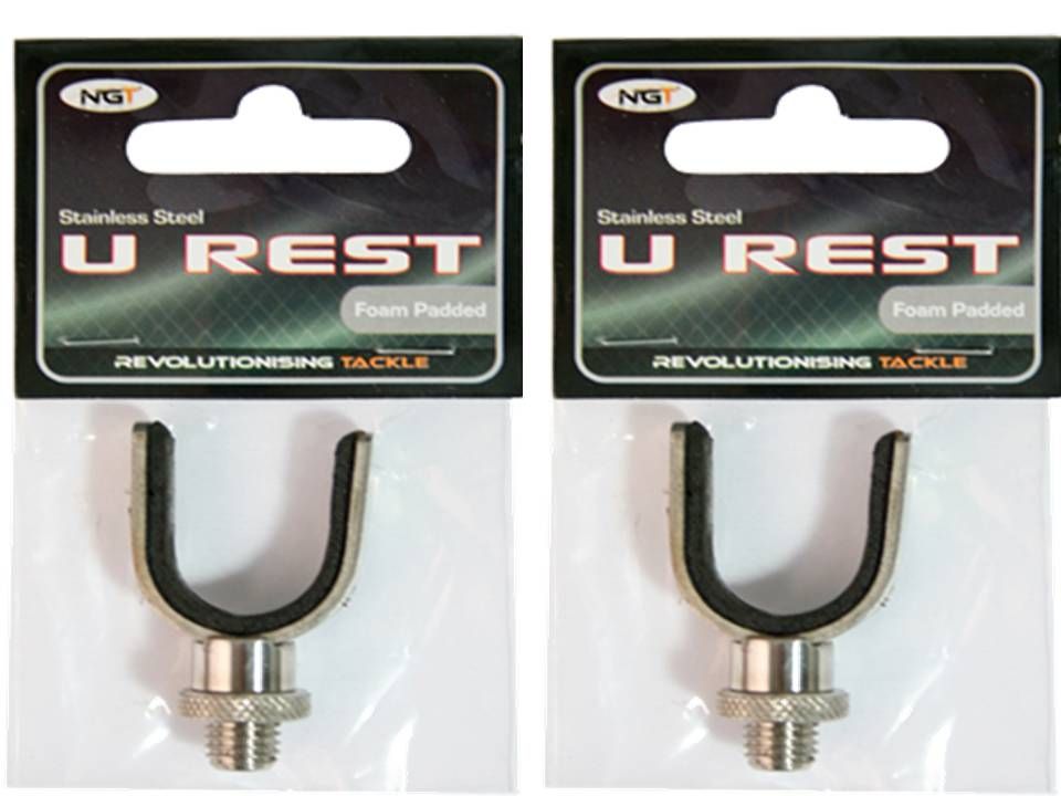 2 Stainless Steel Fishing U Rod Rests Carp Coarse Rod Pod NGT Fishing ...
