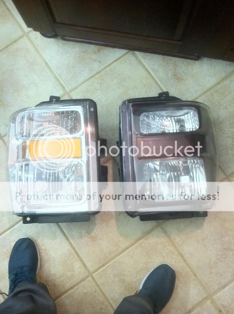 Painted my headlights to color match | Ford Powerstroke Diesel Forum